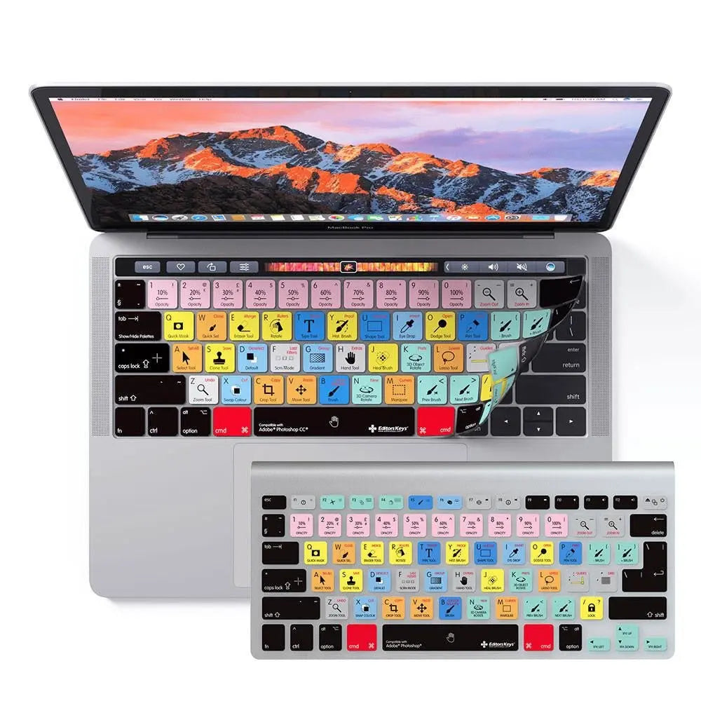 Adobe Photoshop Keyboard Covers for MacBook and iMac - Turbo Cables